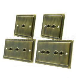 Victorian Antique Brass Toggle Switch - 10A 1G 2G 3G 4G 2 Way Dolly ...